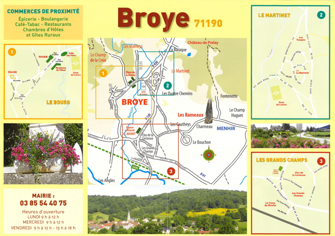 Situation de notre village – Vivre à Broye